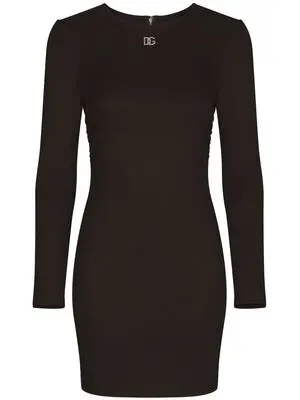 Dolce & Gabbana Dg-logo Milano-rib Minidress