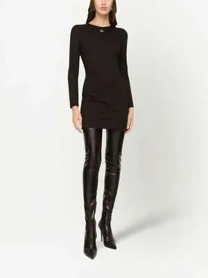 Dolce & Gabbana Dg-logo Milano-rib Minidress