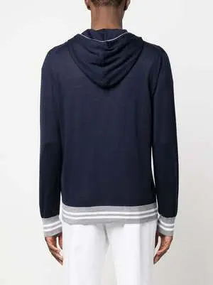Eleventy Drawstring Zip-up Hoodie