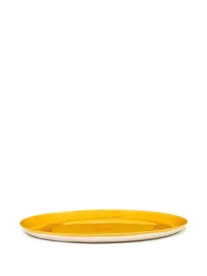 SERAX X Feast Swirly Stripe Ceramic Plate