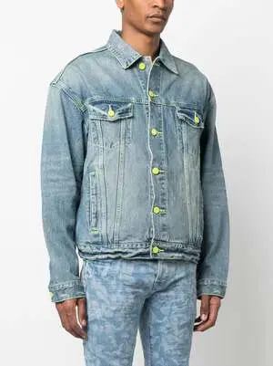 PURPLE BRAND Vintage Washed Denim Jacket