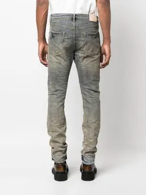 PURPLE BRAND Distressed Slim-fit Jeans