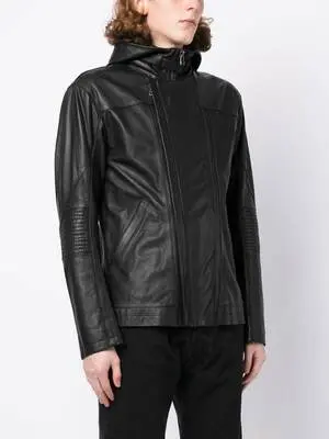 Helmut Lang Photograph-print Leather Jacket