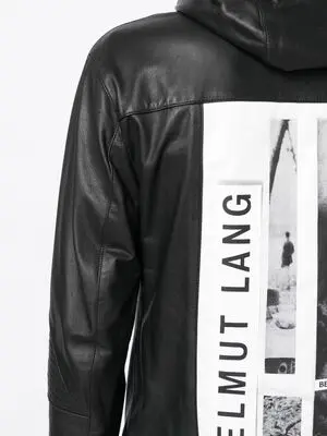 Helmut Lang Photograph-print Leather Jacket