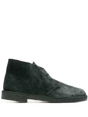 Clarks Lace-up Suede Boots - Green