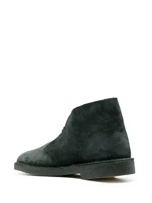 Clarks Lace-up Suede Boots - Green