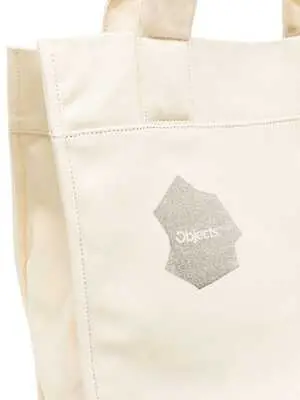 OBJECTS IV LIFE Logo-print Cotton Tote Bag - White