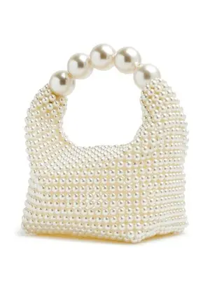 VANINA Beaded Top-handle Bag