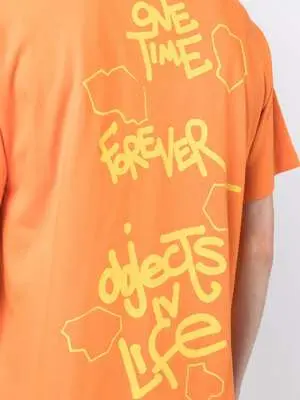OBJECTS IV LIFE Slogan-print T-shirt