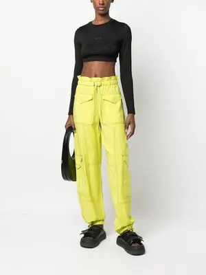 MSGM Logo-print Cropped Top