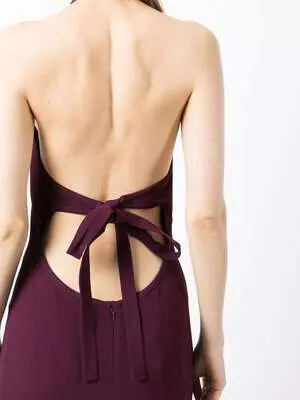 Elie Saab Silk Crepe Halterneck Gown