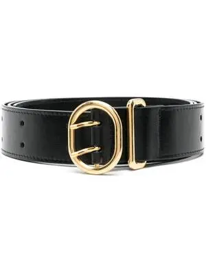 JIL SANDER Buckle Leather Belt - Black