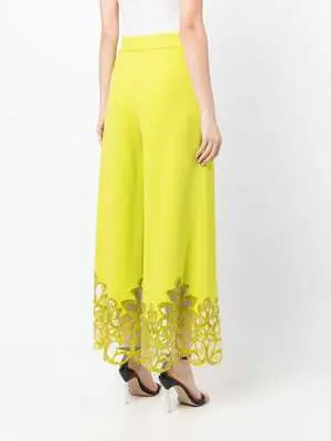 Elie Saab Embroidered Detail Cropped Trousers