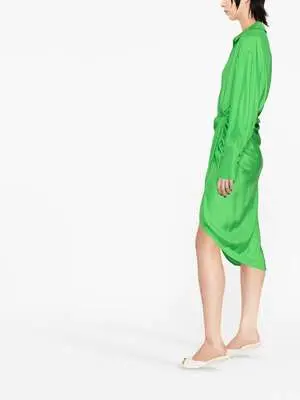 Gauge81 Draped Silk Wrap Dress
