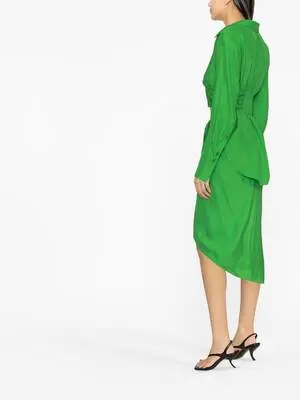 Gauge81 Drape-detail Midi Skirt