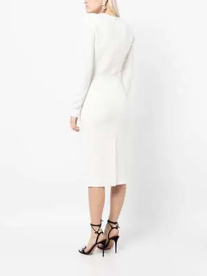 Elie Saab Crêpe Midi Dress