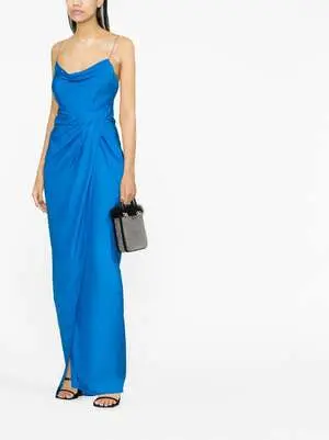 Gauge81 Shiroi Draped Maxi Dress