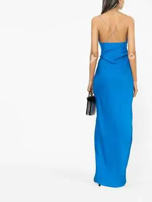 Gauge81 Shiroi Draped Maxi Dress