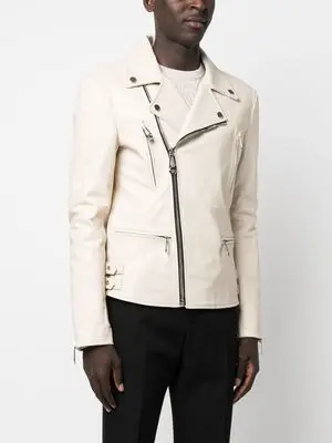 Philipp Plein Gothic Plein Leather Biker Jacket