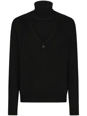 Dolce & Gabbana Cut-out Roll-neck Jumper