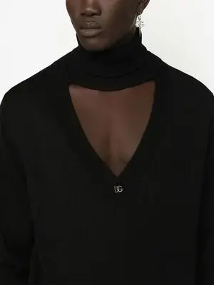 Dolce & Gabbana Cut-out Roll-neck Jumper