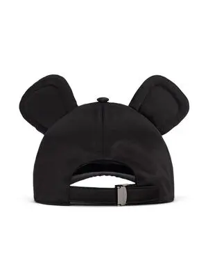 Dolce & Gabbana Velvet Baseball Cap With Animal Ears