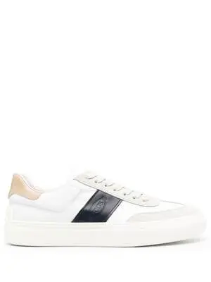 TOD'S Logo-stamp Low-top Sneakers - White