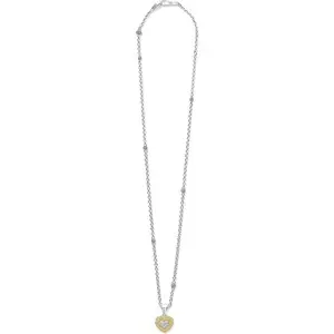 Lagos Caviar Luxe Diamond Heart Pendant Necklace - Gold