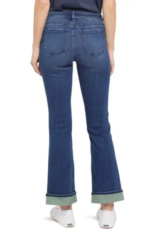 NYDJ Barbara Cuffed Ankle Bootcut Jeans