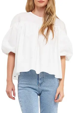 English Factory Keyhole Blouses