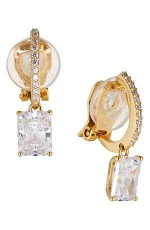 Nadri Modern Love Clip-on Earrings - Gold