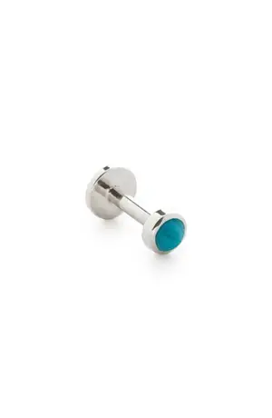 Monica Vinader Mini Turquoise Single Labret Stud