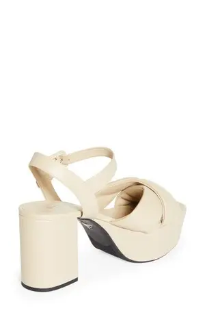 Prada Plateau Ankle Strap Platform Sandal