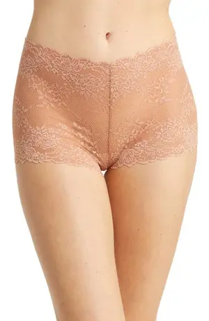 Natori Heavenly Lace Boyshorts Glow