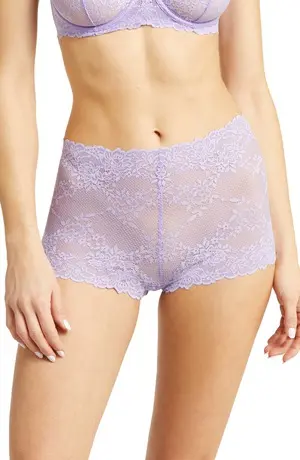 Natori Heavenly Lace Boyshorts Violette