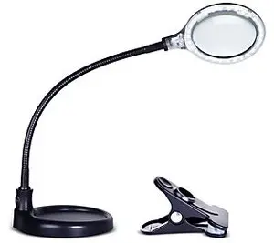 BRIGHTECH Lightview Flex 2-in-1 Led 175% Magnif Ier Desk Lamp - One-color