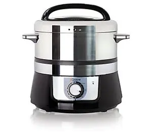EURO-CUISINE Euro Cuisine Stainless Steel Electric Food Stea Mer - Silver