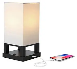 BRIGHTECH Maxwell Usb Charging 14 In. Led Table Lamp - One-color