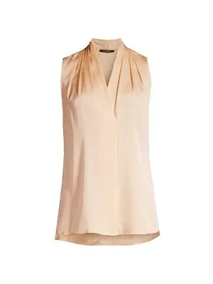 Kobi Halperin Women's Mila Sleeveless Silk Blouse - Antique  - Antique