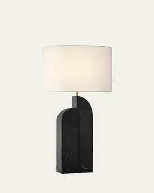 VISUAL COMFORT & CO. Savoye Large Left Table Lamp Kelly Wearstler - Black Marble