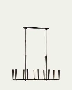 VISUAL COMFORT & CO. Galahad Large Linear Chandelier Thomas O'brien - Bronze