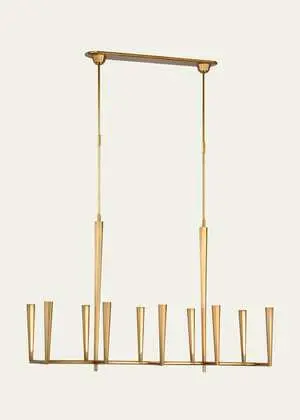 VISUAL COMFORT & CO. Galahad Large Linear Chandelier By Thomas O'brien One-color