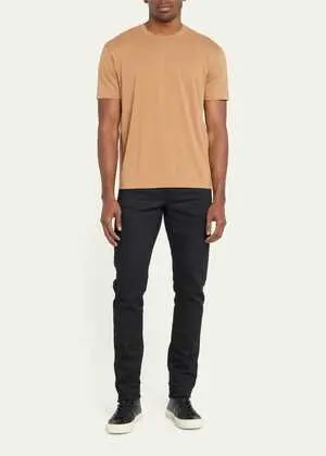 TOM FORD Lyocell-cotton Crewneck T-shirt Toffee