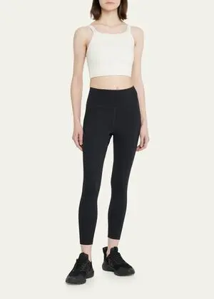 GIRLFRIEND COLLECTIVE Mia High-Neck Sports Bra - Ivory