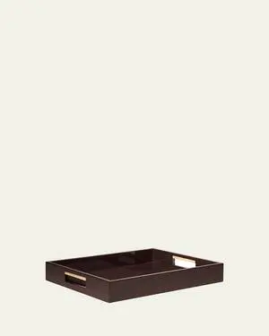 Aerin Piero Lacquer Tray - Chocolate