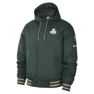 Nike Boston Celtics Courtside City Edition Nba Full-snap Jacket