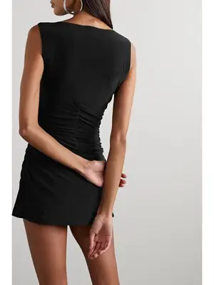 Norma Kamali Ruched Mini Dress