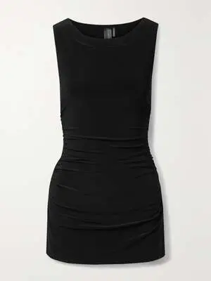 Norma Kamali Ruched Mini Dress