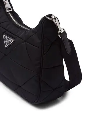 Prada Padded Re-nylon Shoulder Bag - Black