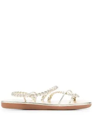 ANCIENT GREEK SANDALS Maya Open-toe Strap Sandals - Gold